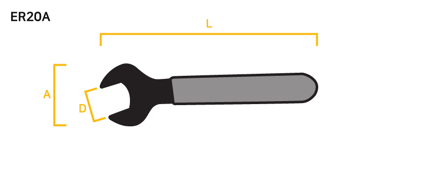 ER20A 육각 스패너 / 디바이스마트